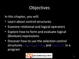 Control Structures Selection Ppt