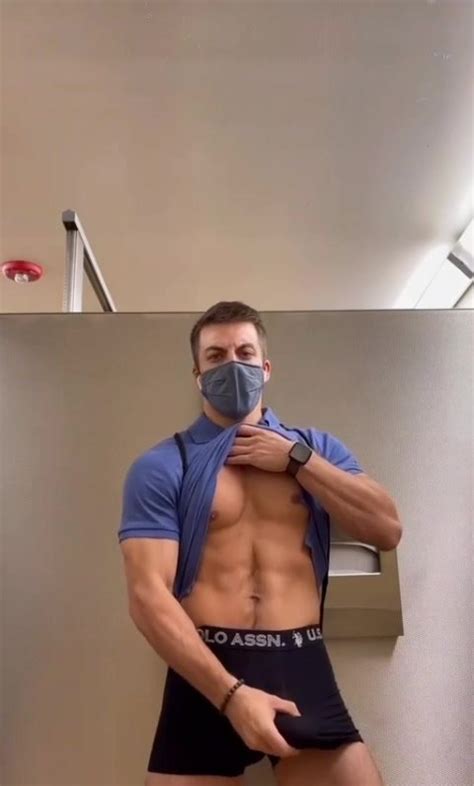 Dude Cums In Public Bathroom Stall