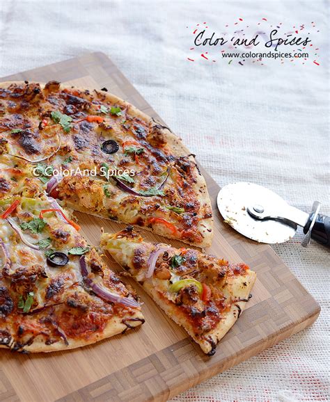 Color And Spices Chicken Tandoori Pizza
