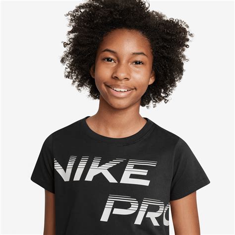 Nike Dri Fit Essential Girls Padel T Shirt Black