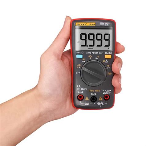 Digital Multimeter Rm109 True Rms Acdc Voltmeter Voltage Ammeter