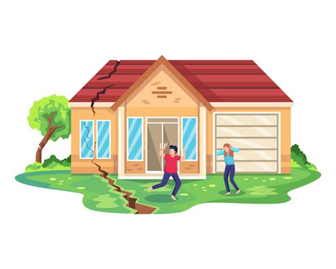 Earthquake Disaster Illustration 6902059 Vector Art At Vecteezy