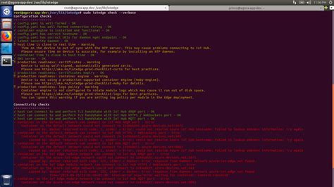 azure while running sudo iotedge check verbose i am getting error