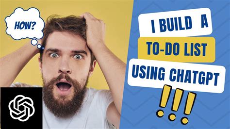 Build A To Do List App In 1 Minute Using Chatgpt Chatgpt Openai Youtube
