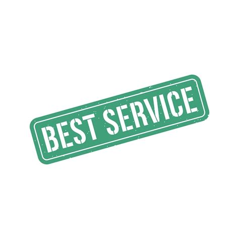 El Mejor Sello De Servicio El Mejor Letrero De Servicio Grunge Square