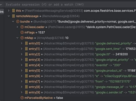 Android Azure Chat Sdk Push Notifications Has No Data Stack Overflow