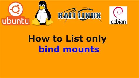 Linux List Only Bind Mounts Youtube