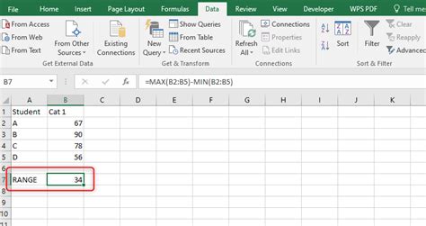 How To Find Range In Excel Basic Excel Tutorial