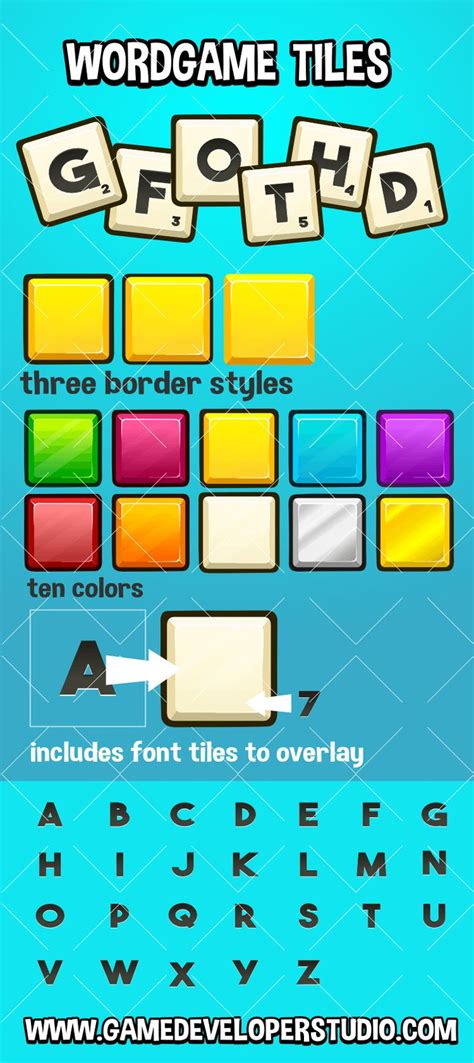 Word Game Tiles Game Assets Word Games Tiles Game Games