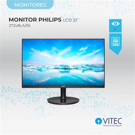 MONITOR philips 272v8la/55 27" - Vitec Soluciones
