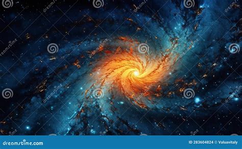 Galaxy In Space Computer Generated Abstract Background 3d Render Galaxy And Nebula In Deep