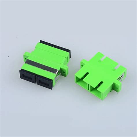 Telecom Class Professional SM Duplex SC APC Optical Fiber Couplers Singlemode SC SC Adapter