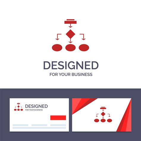 Creative Business Card And Logo Template Flowchart Algorithm Business