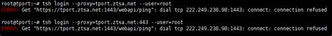 Tsh Login Proxy Doesn T Take The Port Always Try To Connect To