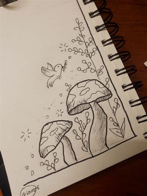 جربت فكرة من بنترست 🐸 Sketch Book Doodle Art Journals Art Drawings