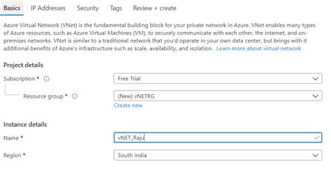 Technical Blog Azure Networking Azure Vnets Create