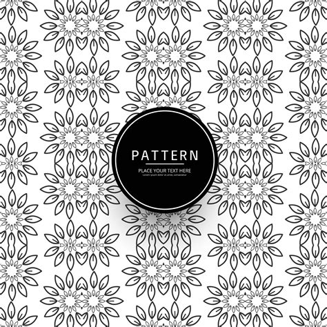 Modern Flower Pattern Background 238724 Vector Art At Vecteezy