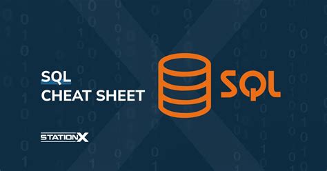 Nathan House On Linkedin The Only Sql Cheat Sheet Youll Ever Need For