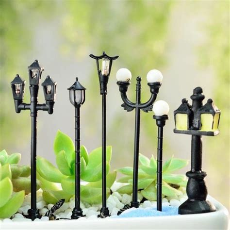 Jual 1pc Miniatur Lampu Jalan 3v Diorama Maket Taman Landscape Prakarya