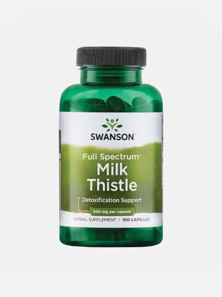 Milk Thistle 500 Mg 100 Cápsulas Swanson