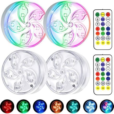 Aougo Lampes Led Submersibles Étanche Aled Light Lumières Led Rvb