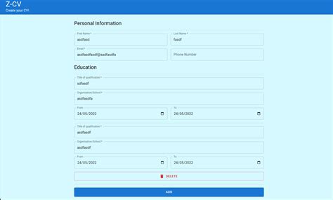 github zl90 cv builder cv builder created with react js