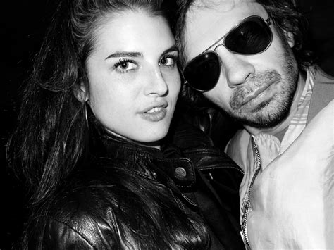 The French Actress Inès De Beauregard And Olivier Zahm At The Cafe