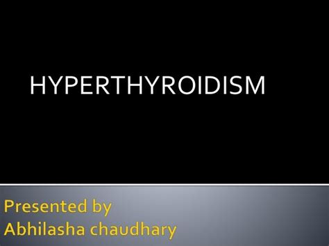 Hyperthyroidism