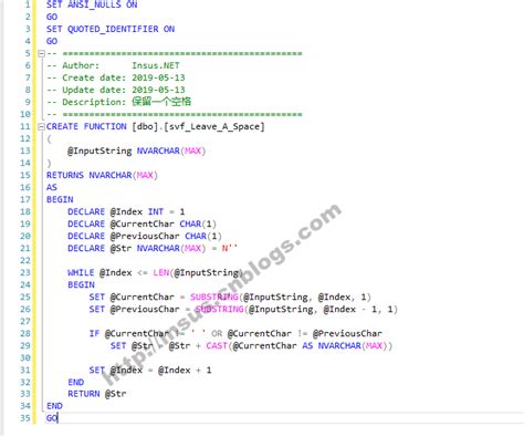 字符串中去除多余的空格保留一个 MS SQL Server Insus NET 博客园