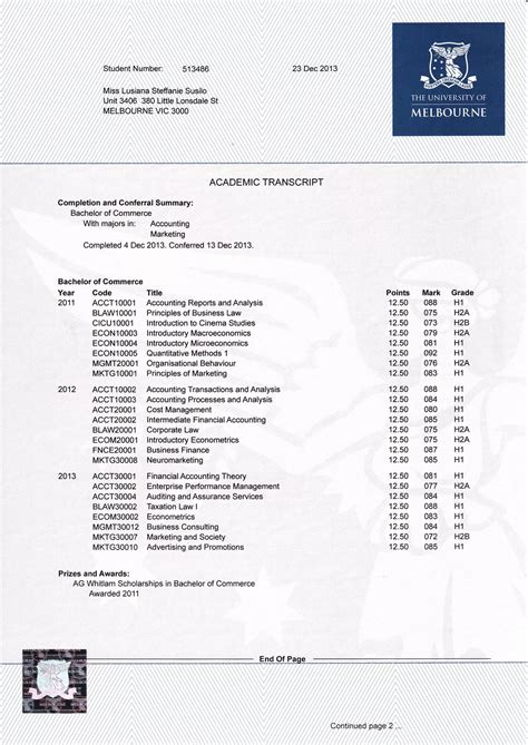 Academic Transcript 23 Dec 2013 Pdf