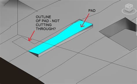 Solved Pad Not Cutting Through Toposurface Autodesk Community