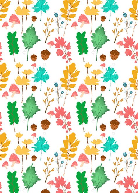 만화가 패턴 원활한 배경 벽지 가을 틈이 없다 배경 배경 일러스트 및 사진 무료 다운로드 Pngtree