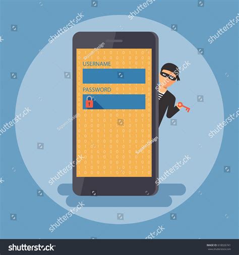 Cyber Thief Hacker Holding Key Waiting Stock Vector 618026741 Shutterstock