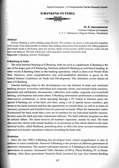 Pdf E Banking In India