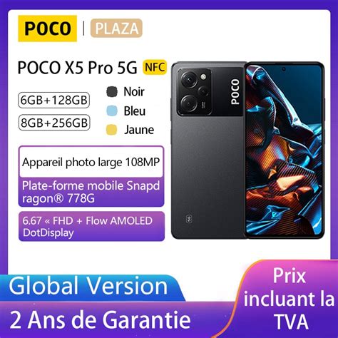 POCO X5 Pro 5G Smartphone Versión globale NFC 128 GB 256 GB