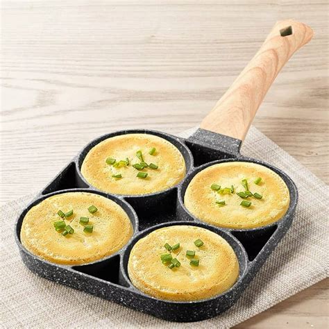 Egg Frying Pan Nonstick Pans 4 Hole Cookware