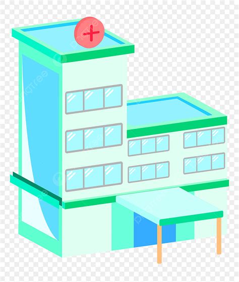 2 5d建築物 房屋建築 十字架裝飾 樓房裝飾 25d建築物 25d綠色醫院建築插畫 建築物插畫向量圖案素材免費下載，png，eps和