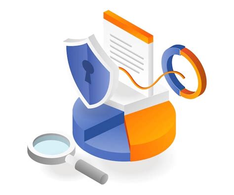 Sécurité De La Recherche D analyse De Données Vecteur Premium