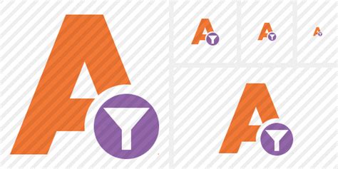 Text Filter Icon Symbol Color Professional Stock Icon And Free Sets