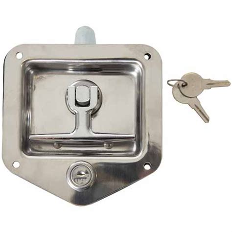 Stainless Steel Single Point T Handle Latch With Mounting Holes