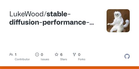 GitHub LukeWood Stable Diffusion Performance Benchmarks