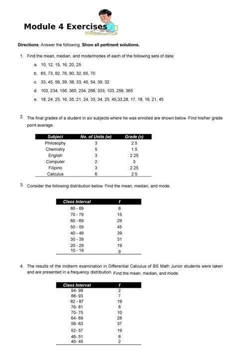 Module 4 Exercises Exercises About Mathematics In The Modern World