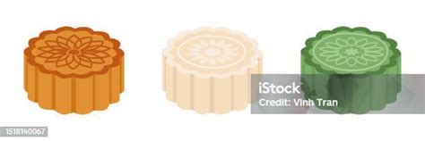 다양한 맛과 재료를 채우는 클립아트가 있는 전체 월병 세트 구운 찹쌀 말차 녹차 맛 월병 벡터 디자인 그림 중추절 월병 0명에 대한 스톡 벡터 아트 및 기타 이미지 Istock