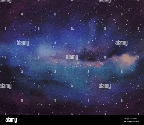 Cosmic Backdrop Starlit Night Sky Gleaming Galaxies Of The Far