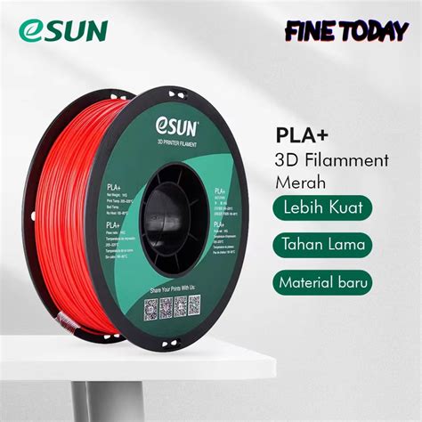 Jual Esun 3d Tinta Filament Terbaru Optimized Pla Filament 175 Mm 1kg
