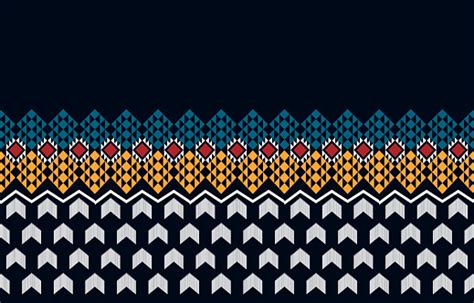 기하학적 민족 패턴이 매끄럽습니다 민족적 이음새가 없는 패턴 피복 사업 커튼 배경 카펫 벽지 의류 포장 Batik 직물 벡터 일러스트 레이 션을위한 디자인 0명에 대한 스톡