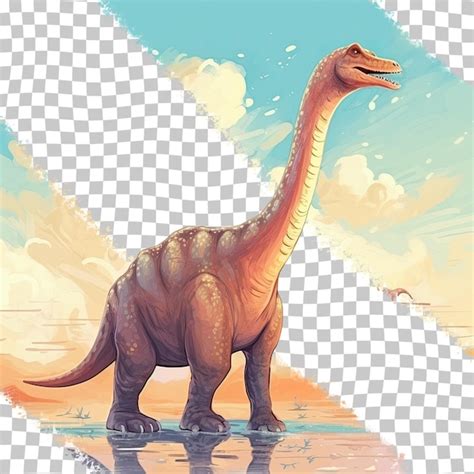 Période Jurassique Diplodocus Dinosaure Ancienne Bête Isolée Fond