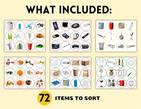 Waste Sorting Activity Garbage Sorting Trash Rubbish Recycling Game Earth Day Activity