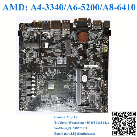 Apu A6 Amd A6 5200 Embedded Mini Itx Motherboard 17x17cmindustrial