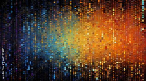 Hand Painting Colorful Binary Digits Wallpaper Color Change In Tone